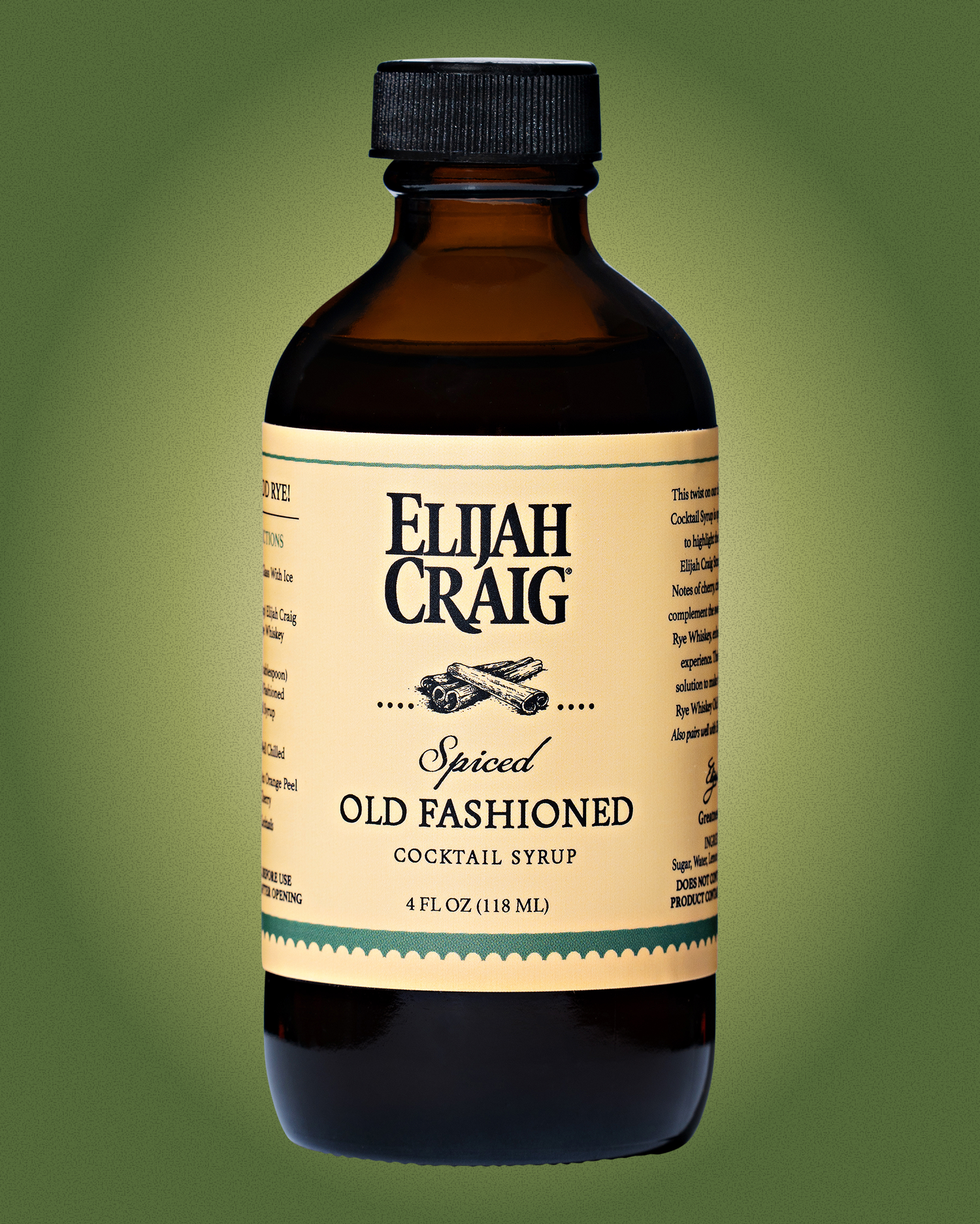 Spiced Old Fashioned, Elijah Craig Cocktail Syrup - Gents Original